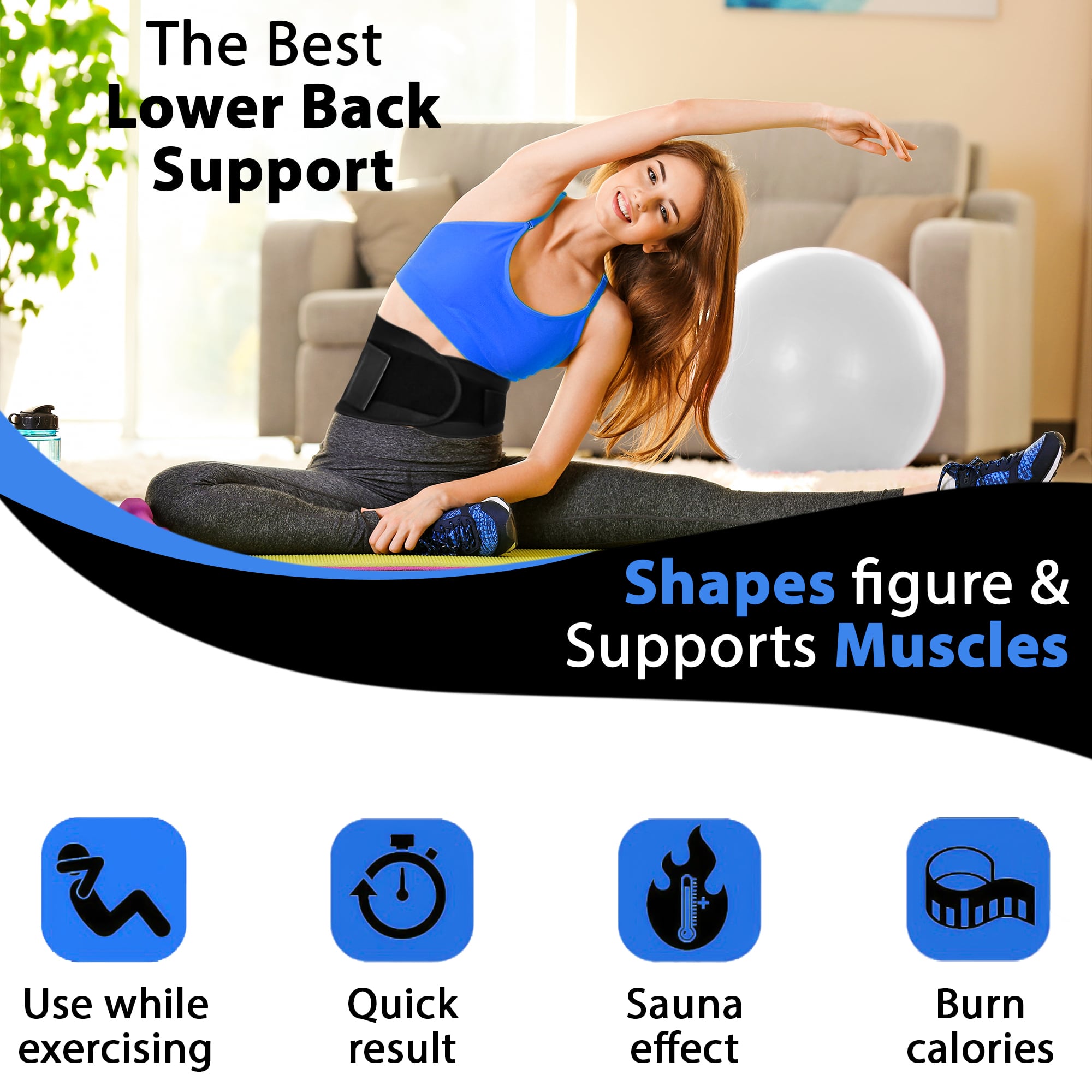 Lower Back brace Lumbar Support for Men & Women - Spinegear